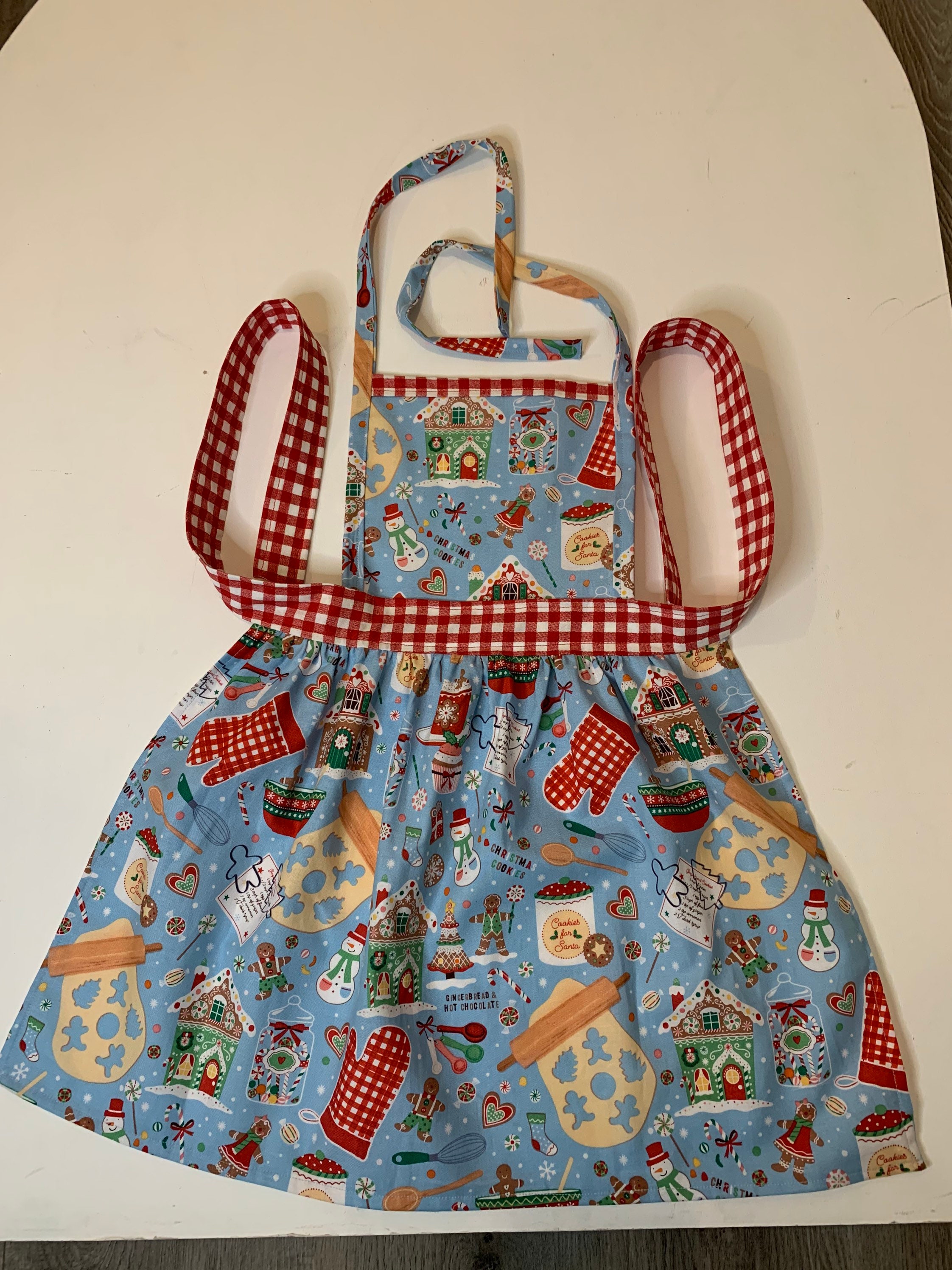 Christmas Gingerbread Girls Apron - Etsy