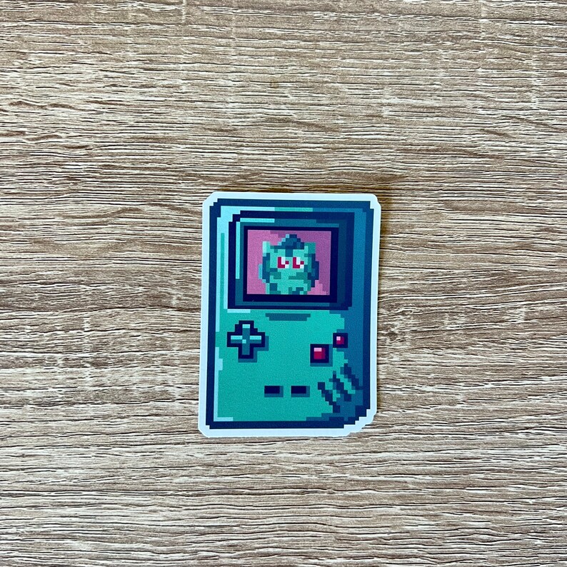 8-bit RGBY Starters Vinyl Stickers Anime Stickers Poke - Etsy