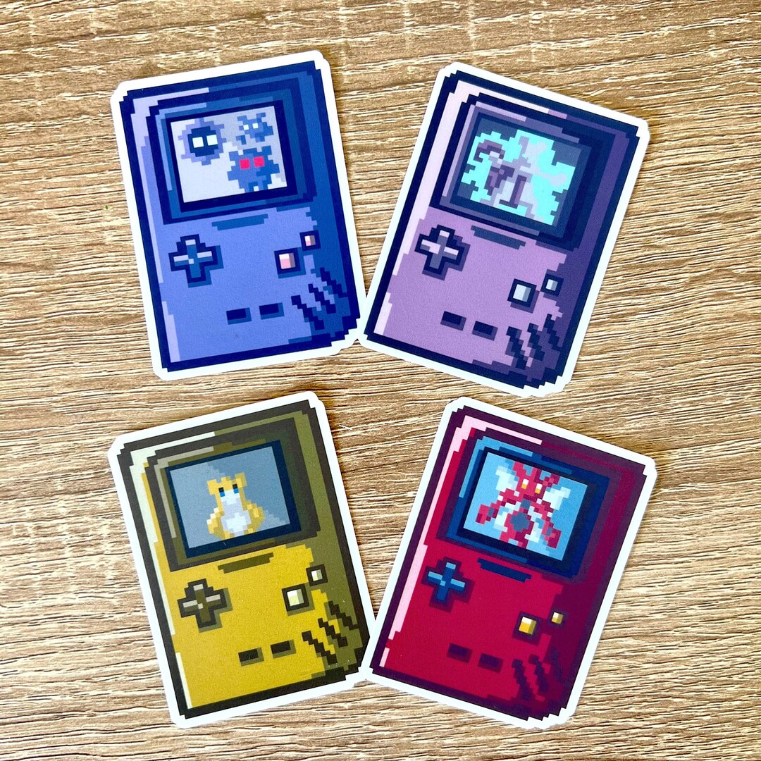 8-bit Pocket Monsters Vinyl Stickers - Pixel Stickers - Anime ...