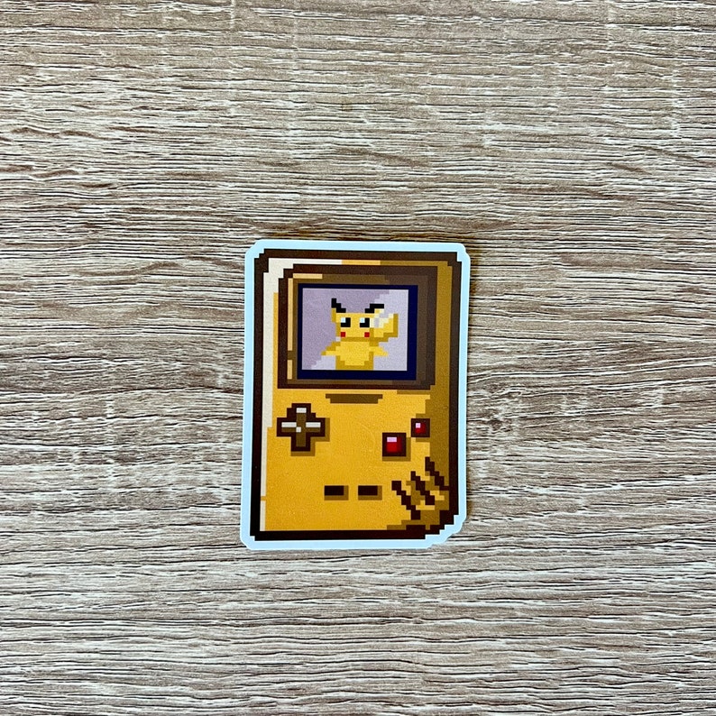 8-bit RGBY Starters Vinyl Stickers Anime Stickers Poke - Etsy