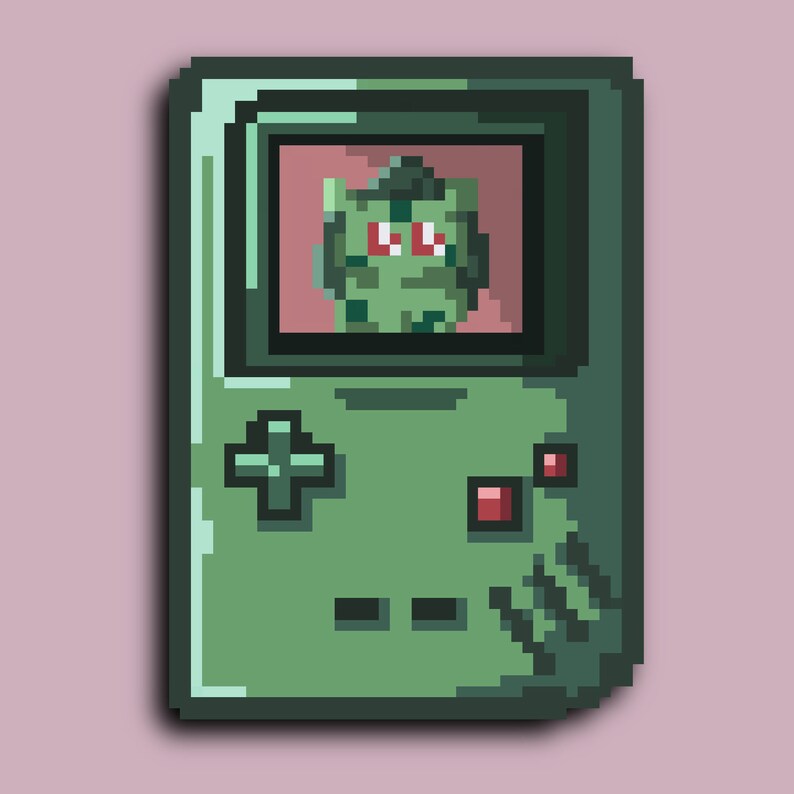 8-bit RGBY Starters Vinyl Stickers Anime Stickers Poke - Etsy