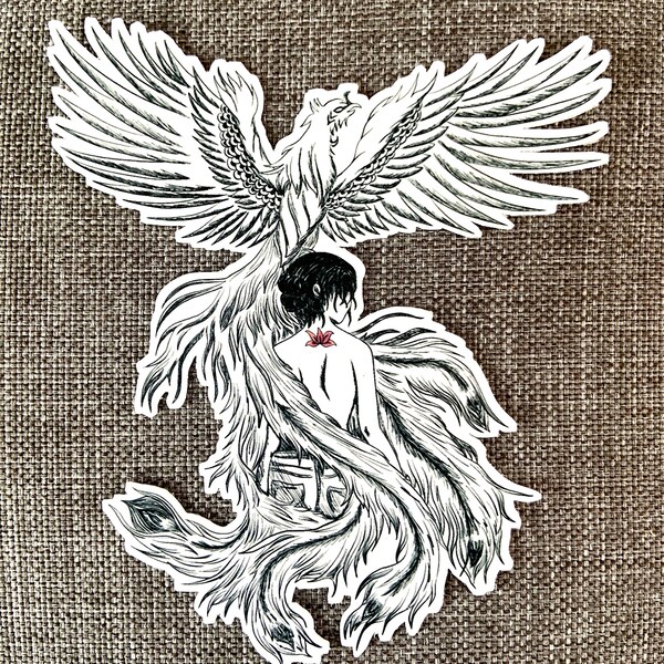 Phoenix Rising Car Decal - Etsy