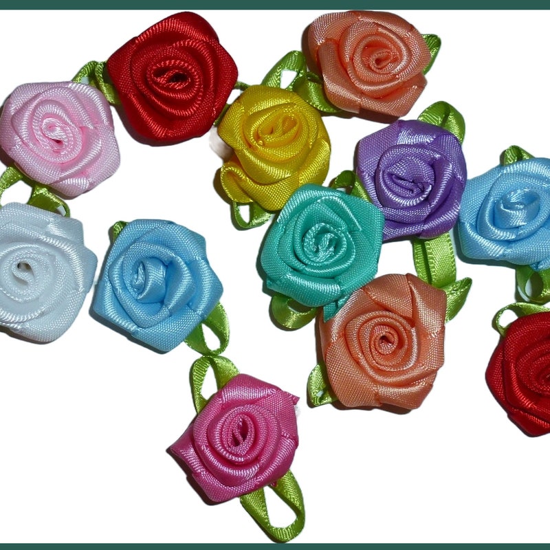 Satin Ribbon Roses - Etsy