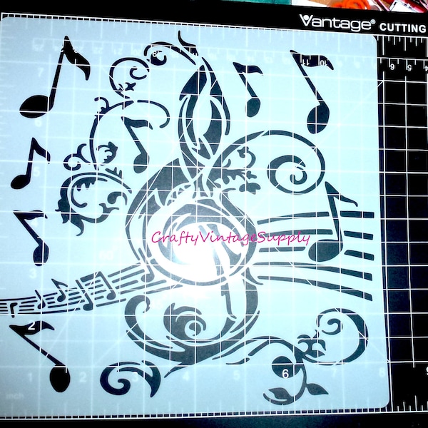 Music Note Stencil - Etsy