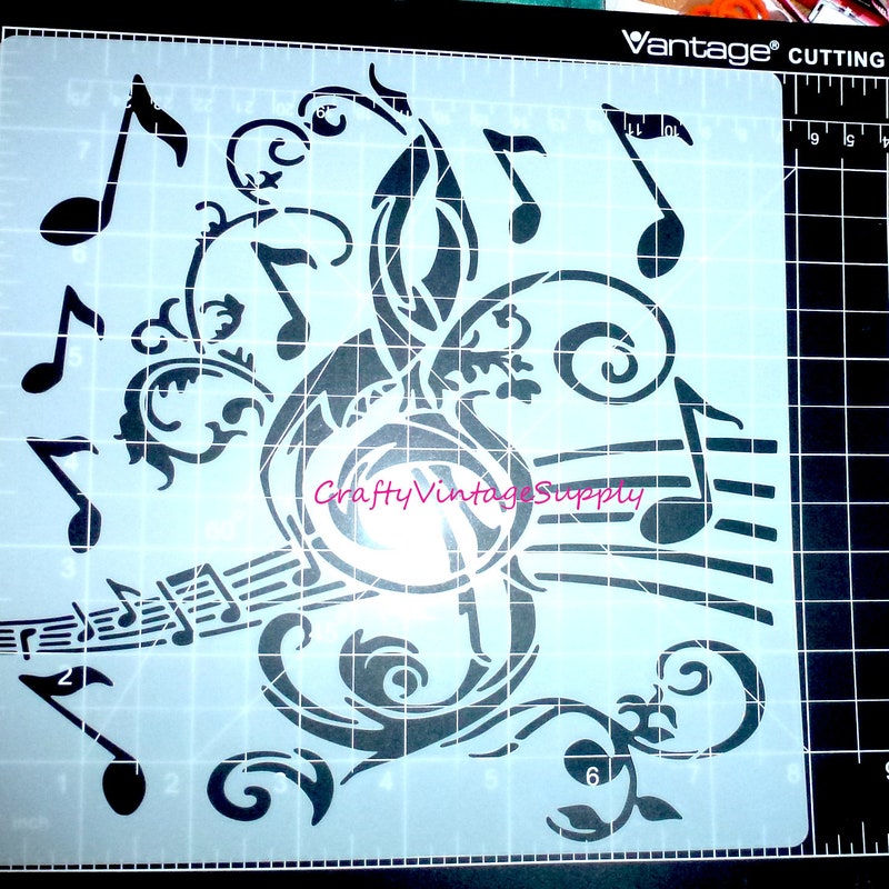 Music Note Stencil - Etsy