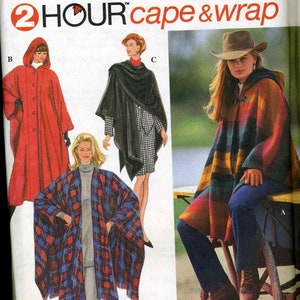 Simplicity Pattern 9223 FREE SHIP Size A One Size Women's Poncho ...