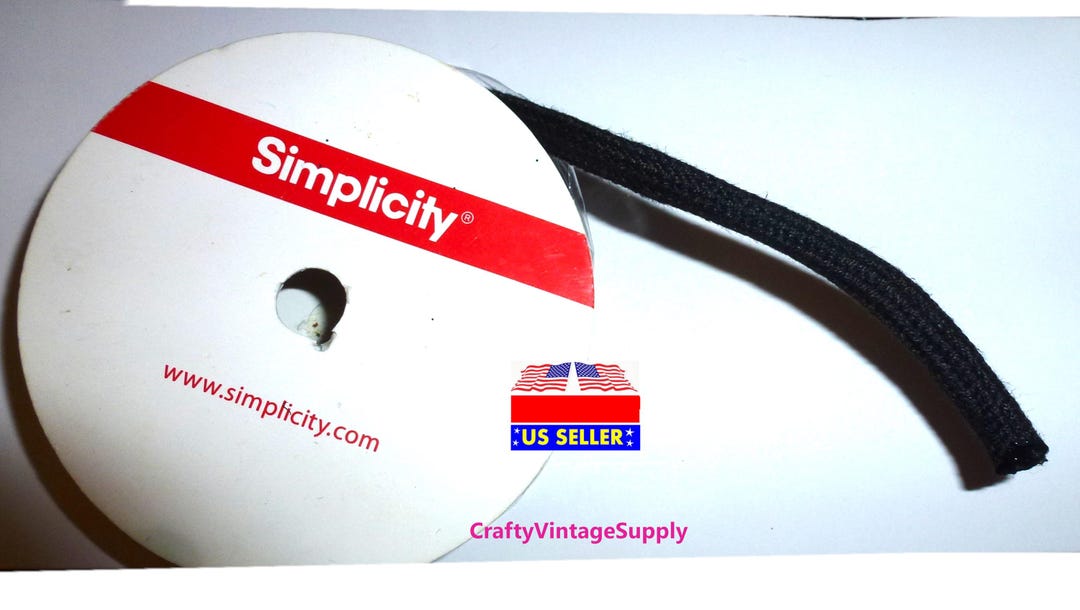 3 Yards Black Rope Ribbon by Simplicity 1/4 Cotton Blend Drawstring - Etsy