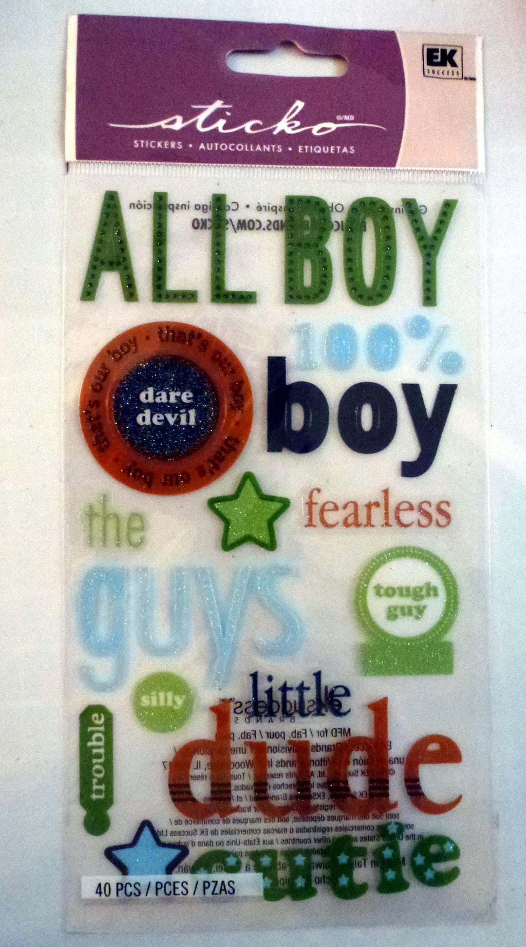 Sticko All Boy Cool Dude Sticker Scrapbook Gifts Stickers Labels - Etsy
