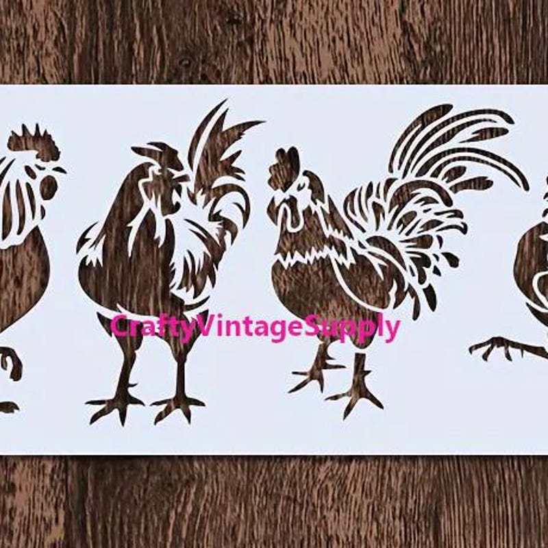 Rooster Stencil - Etsy