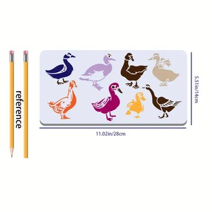 Long 11" X 5.5" Duck Goose Stencil for Fence, Barn, Diy & Crafts - Etsy