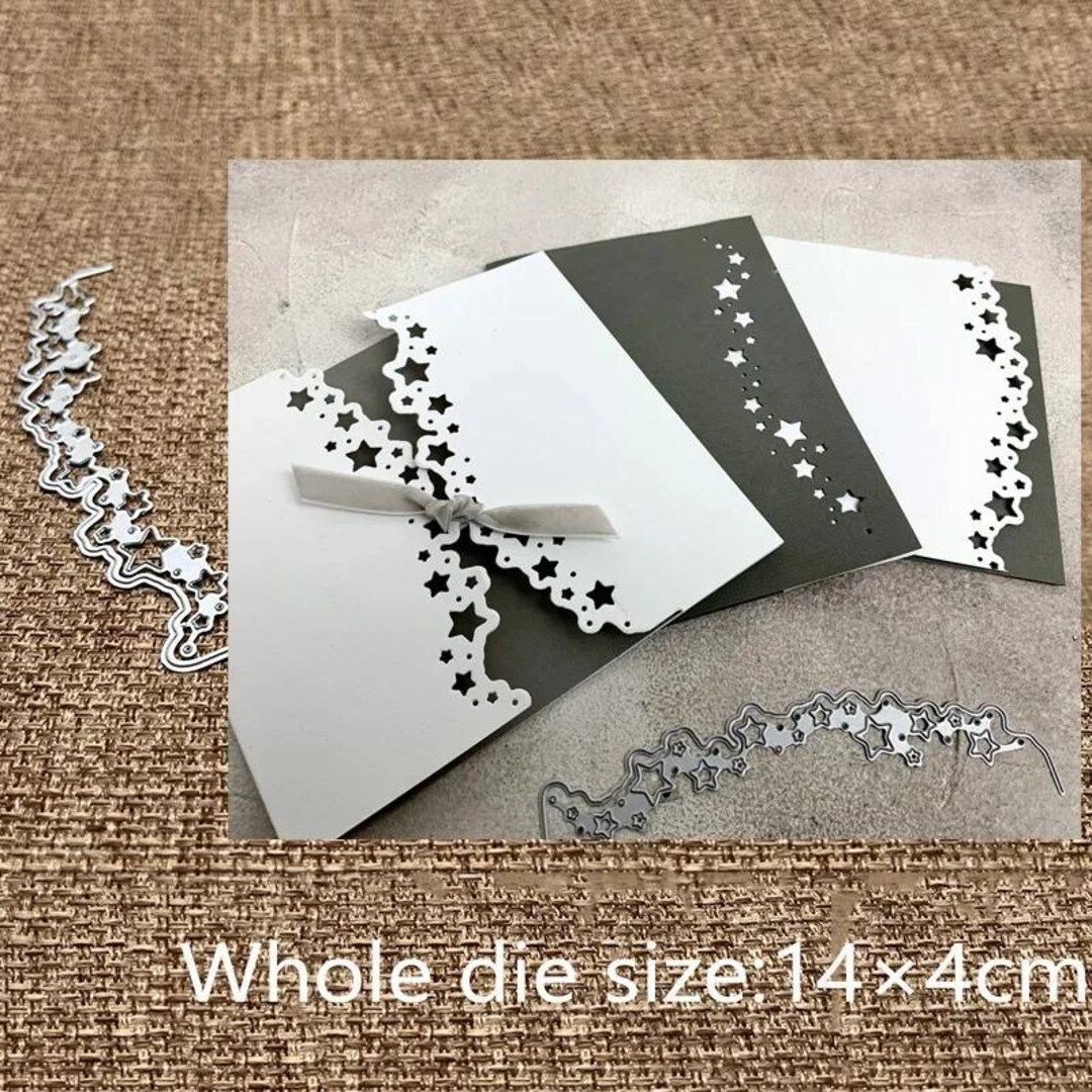 Wavy Lace Stars Border Edge Metal Cutting Dies Die Cut - Etsy