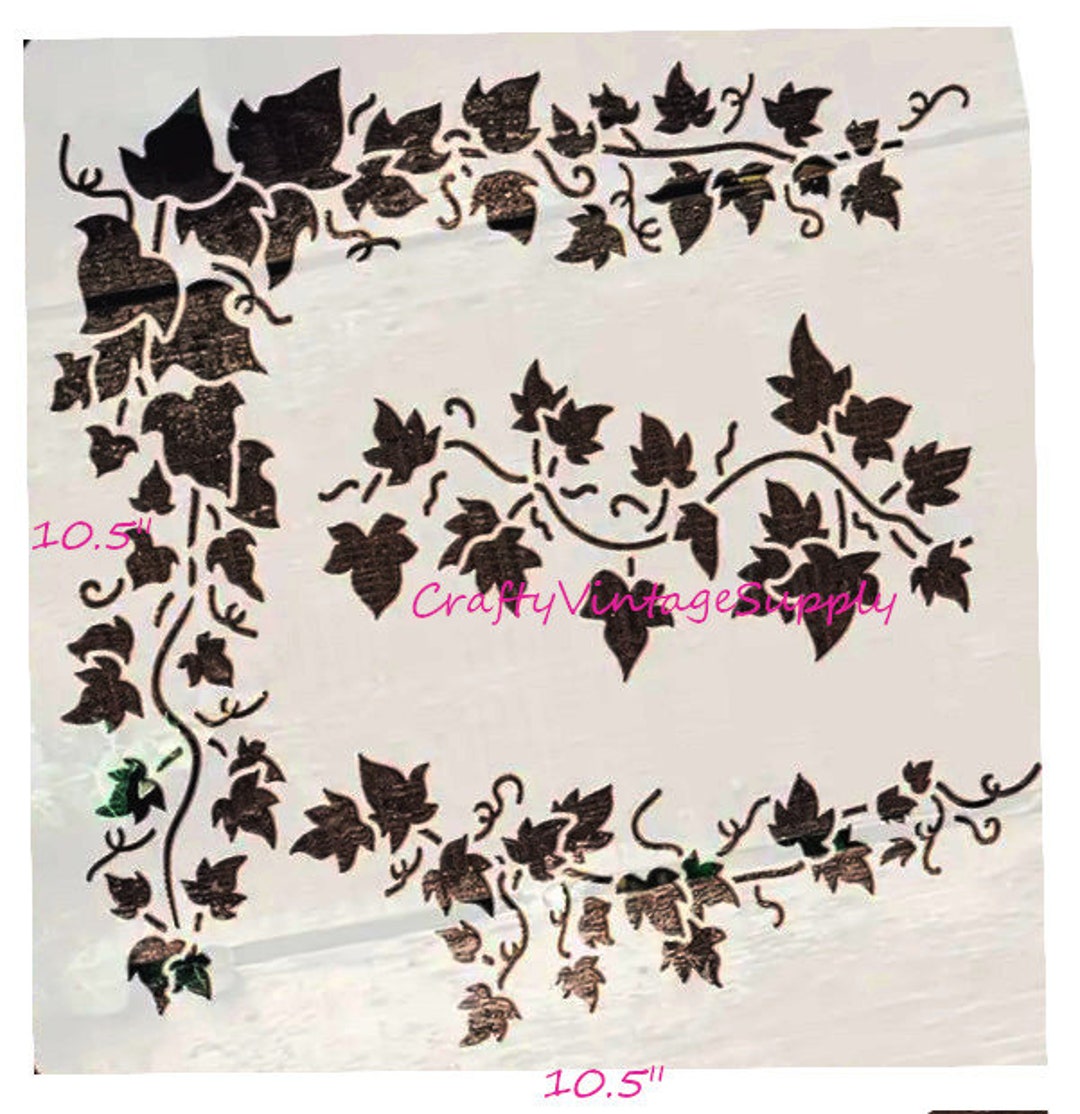 Leaf Ivy Vine Leaves Stencil for Tile and Crafts 12 X 12 Q119 - Etsy