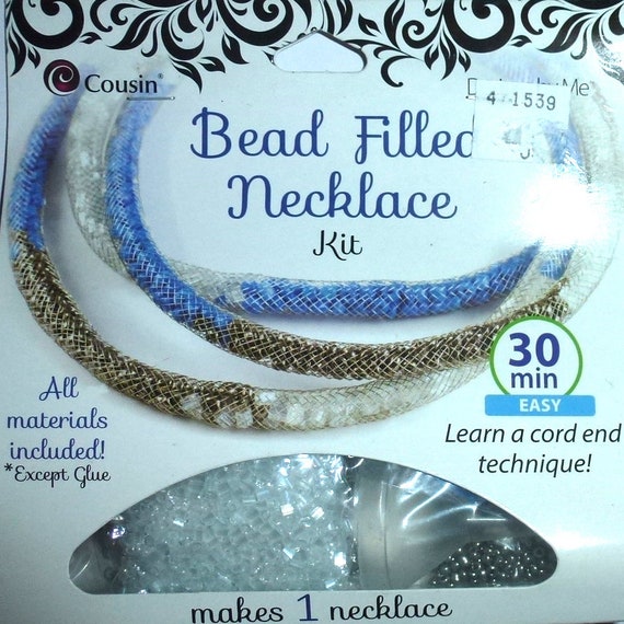 Cousin Bead Filled Necklace Craft Kit All Materials Included - Etsy