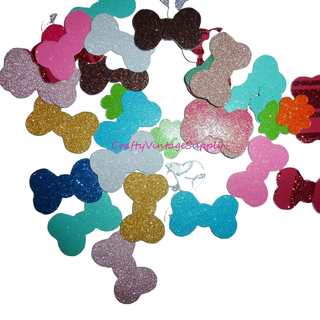 Dog Bones and Paw Prints Glitter Confetti Table Scatter (V130) - Etsy