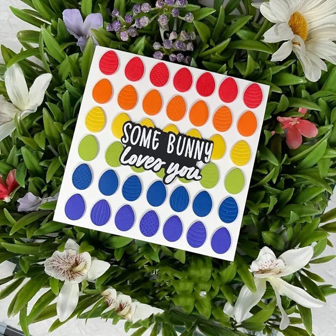 Confetti Easter Eggs Metal Craft Die Cut Cutting Paper Machine Cutter ...