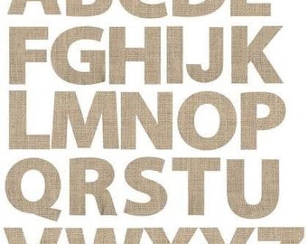 Burlap Letters - Etsy
