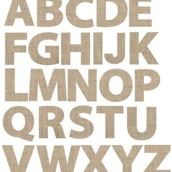 Burlap Letters - Etsy