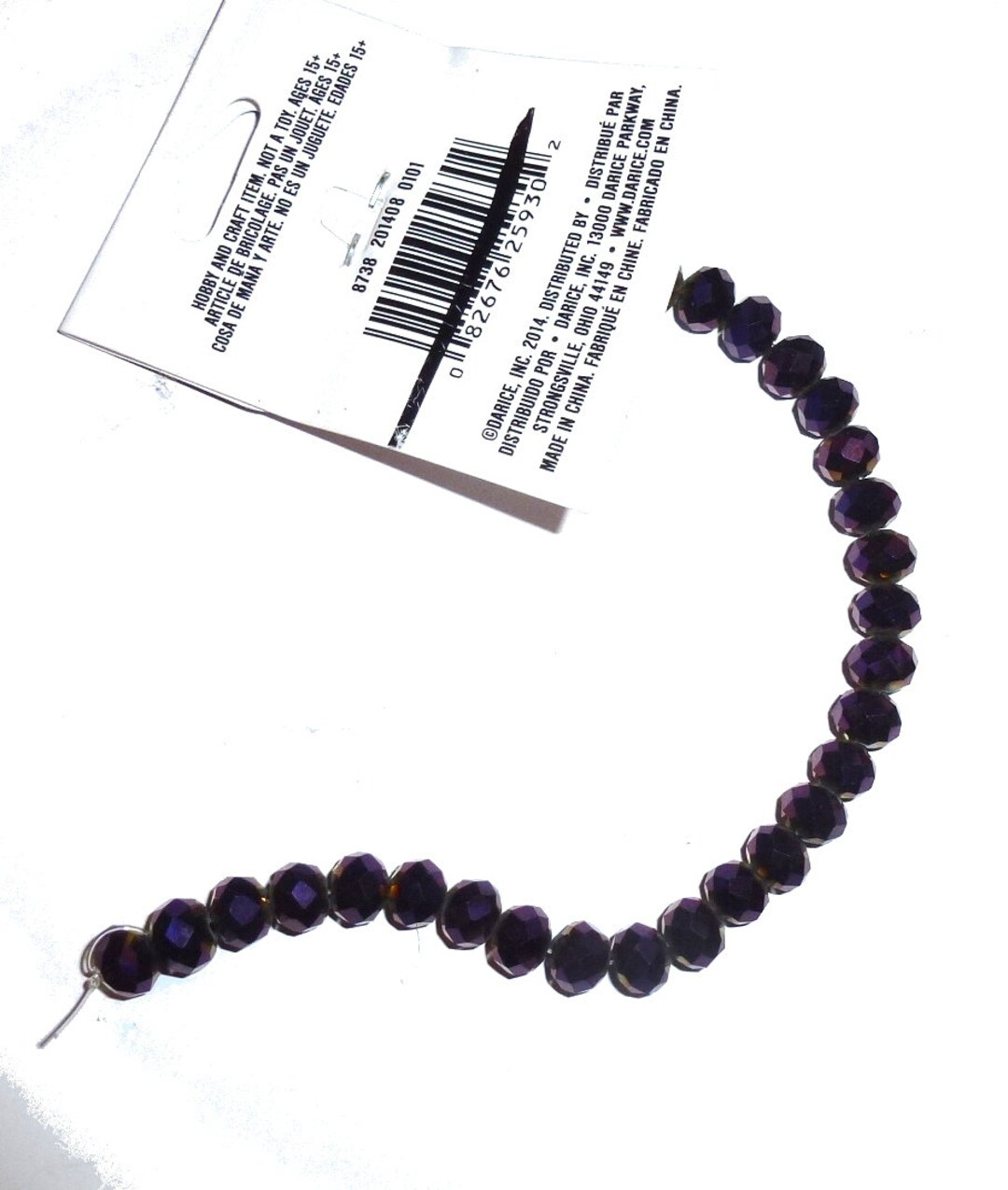 Cousin Dark Purple AB Faceted 6mm Beads Oval Beveled (R25) - Etsy