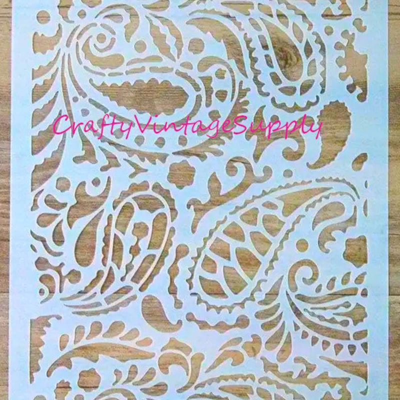 Paisley Stencil - Etsy