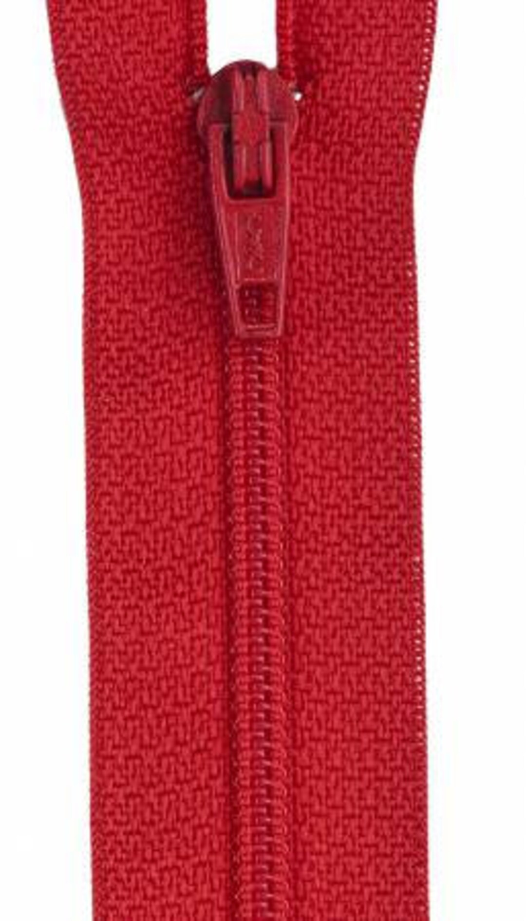 Coats & Clark Polyester All Purpose Zipper Blue #128A Atom Red 14 In ...