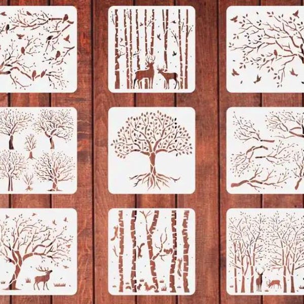Nature Stencil - Etsy
