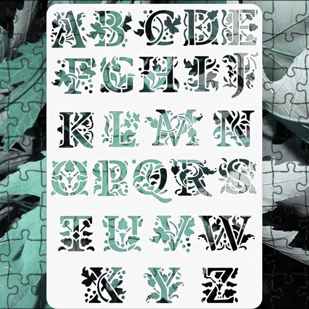 Ivy Old English Letters 11" X 8" Alphabet Stencil Diy & Crafts - Etsy