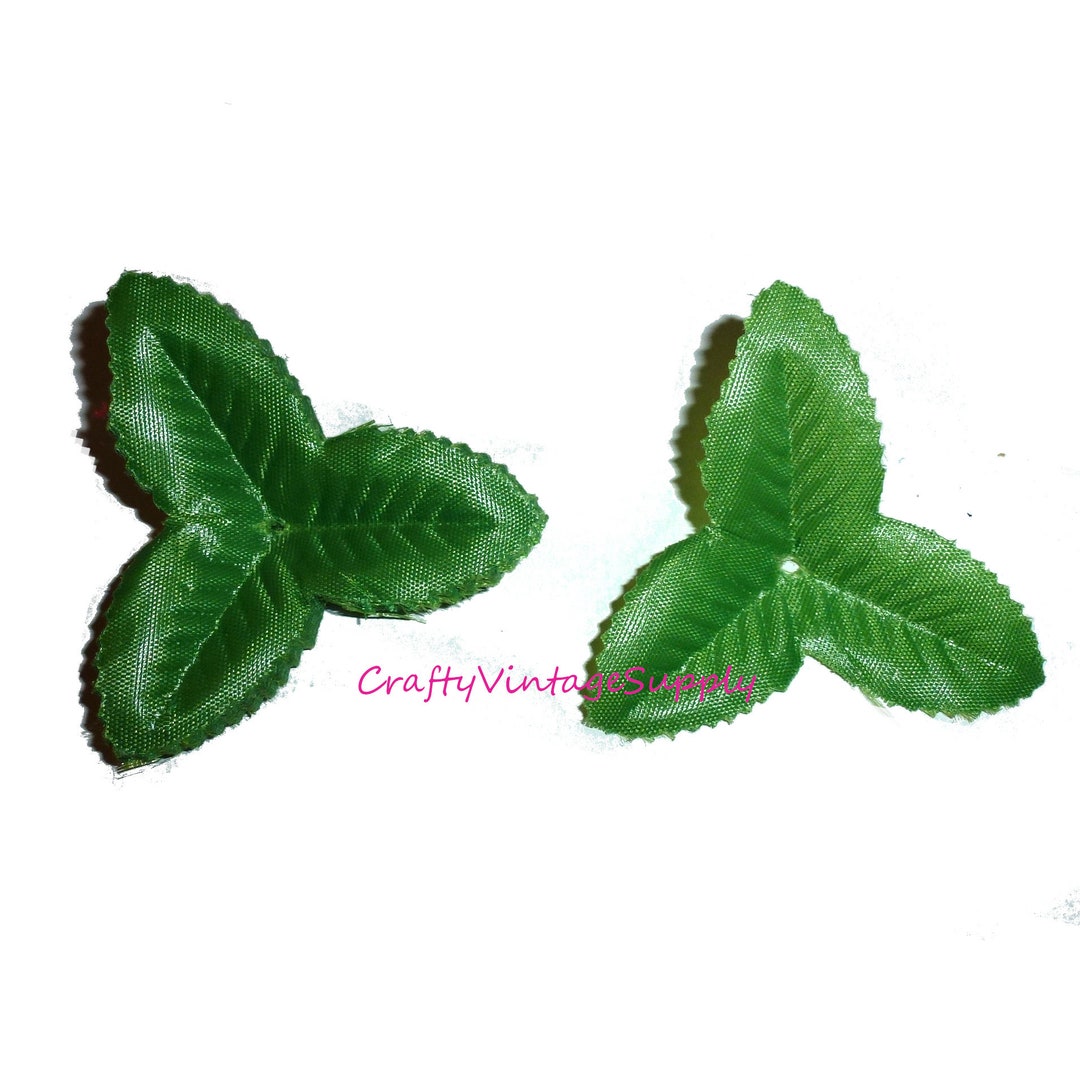 Green Leaves 2" Triangle Shaped Leaves for Handmade Flowers Crafts 45 ...