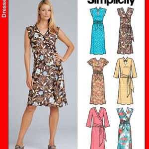 Simplicity Pattern 5190 FREE SHIP Size Dd 4-10 Wrap Dress Japanese ...