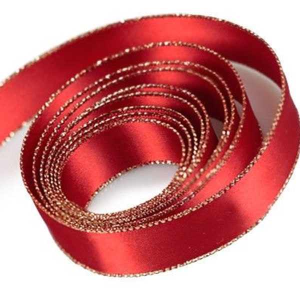 Gold Edge Ribbon - Etsy