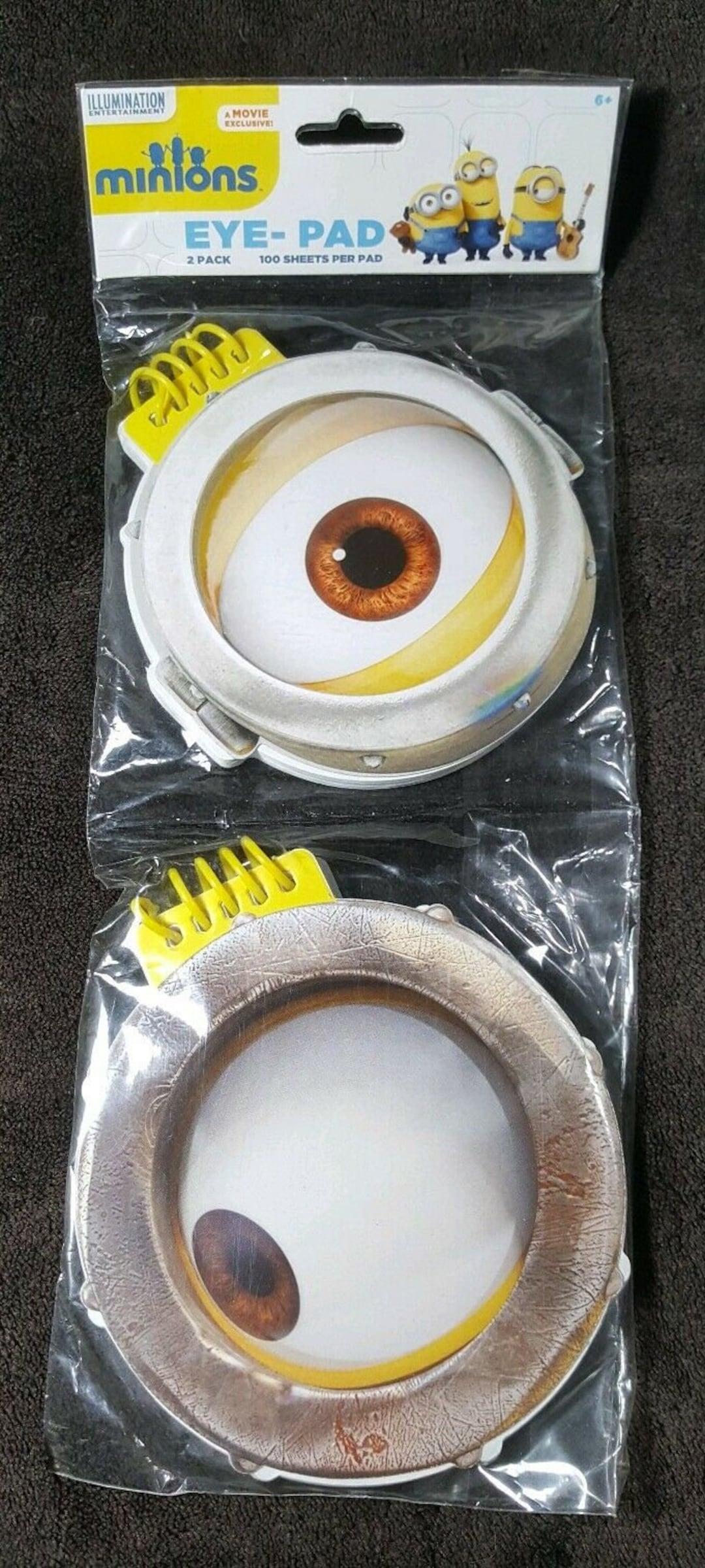Disney Minions Eyeball Spiral Notepads Eye-pad 2pack Q13 - Etsy