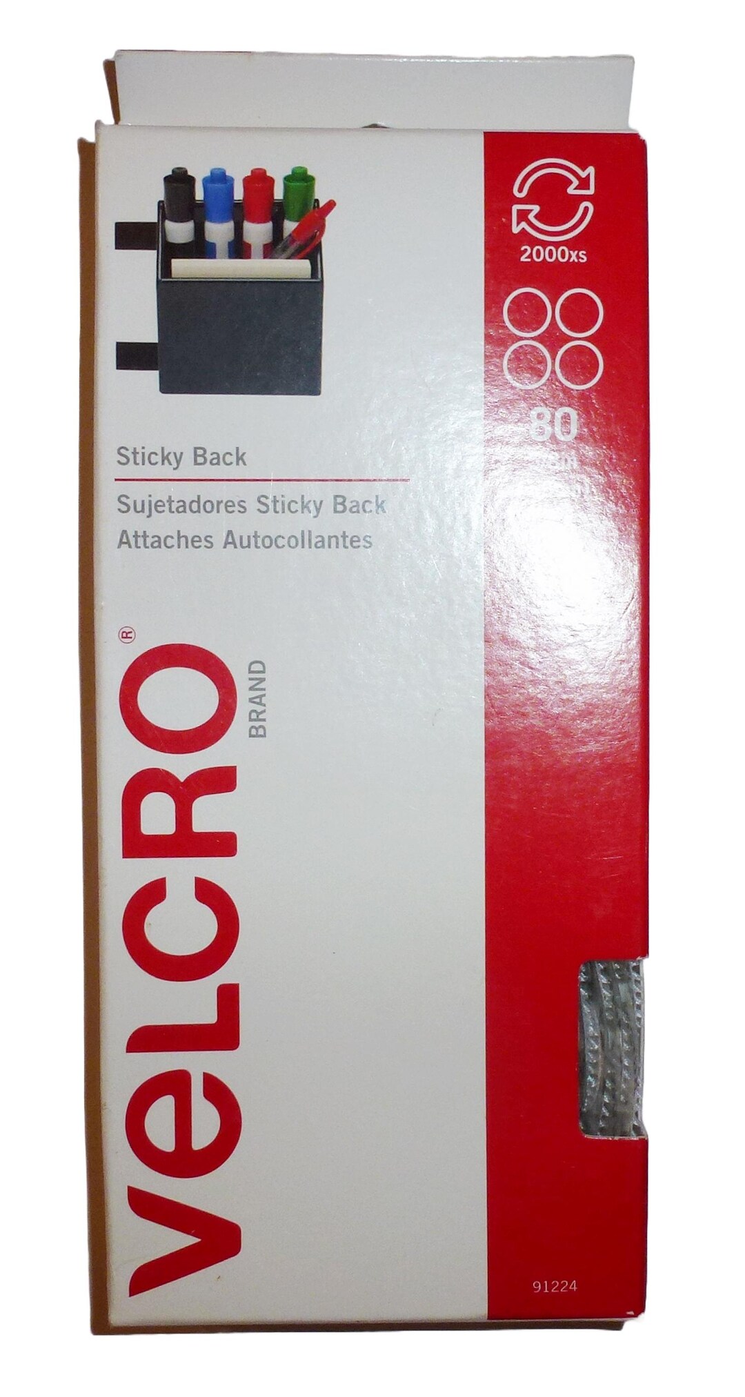 Velcro Brand Sticky Back Hook Latch Circles Fasteners Peel Stick 80 ...