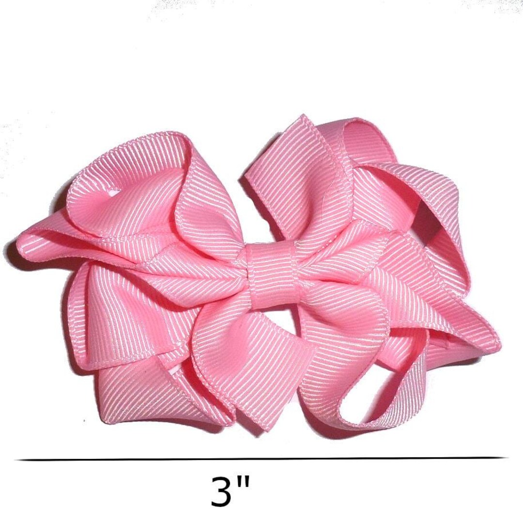 Puppy Bows ~ Pink Twisted Bow 3