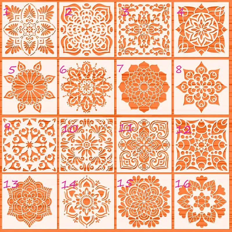 6x6 Tile Stencil - Etsy
