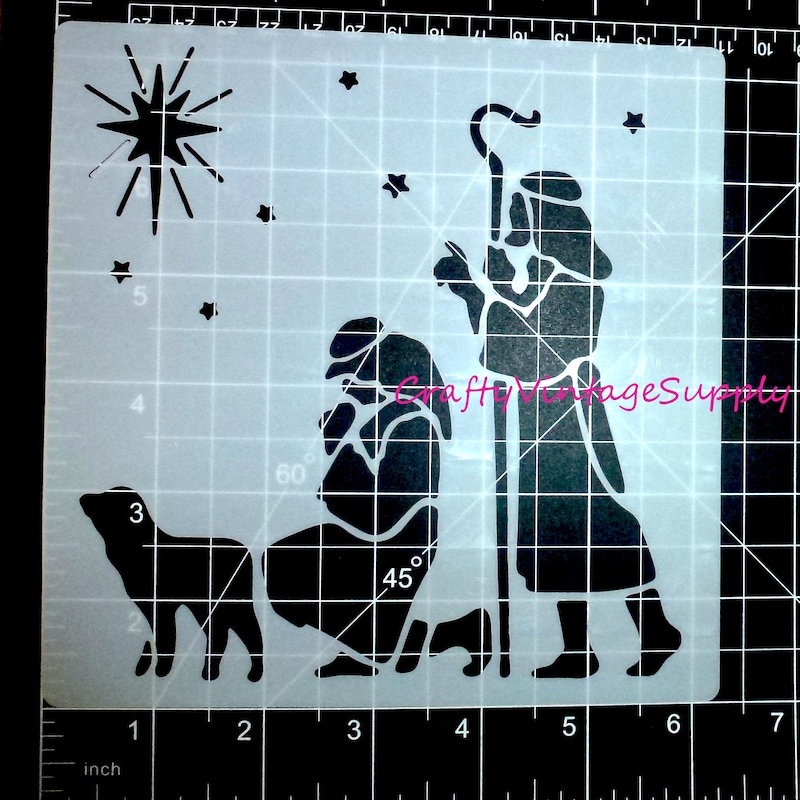 Nativity Stencil - Etsy