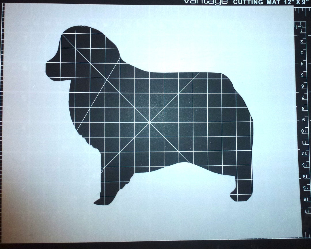 Australian Shepherd Dog Stencil for Tile and Crafts (Q113) - Etsy