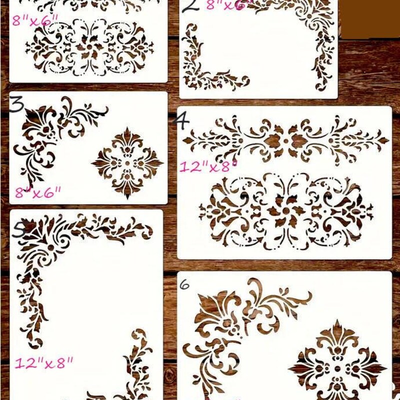 Scroll Stencils - Etsy