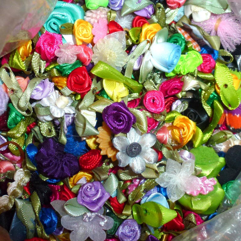 Satin Ribbon Roses - Etsy