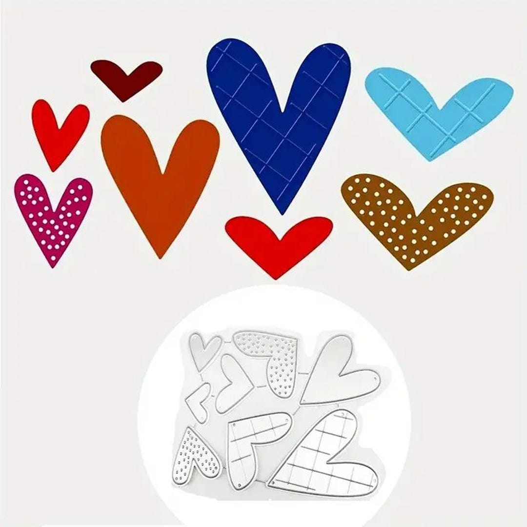 Irregular Cookie Heart Shapes Metal Cutting Die Cut Scrapbook - Etsy
