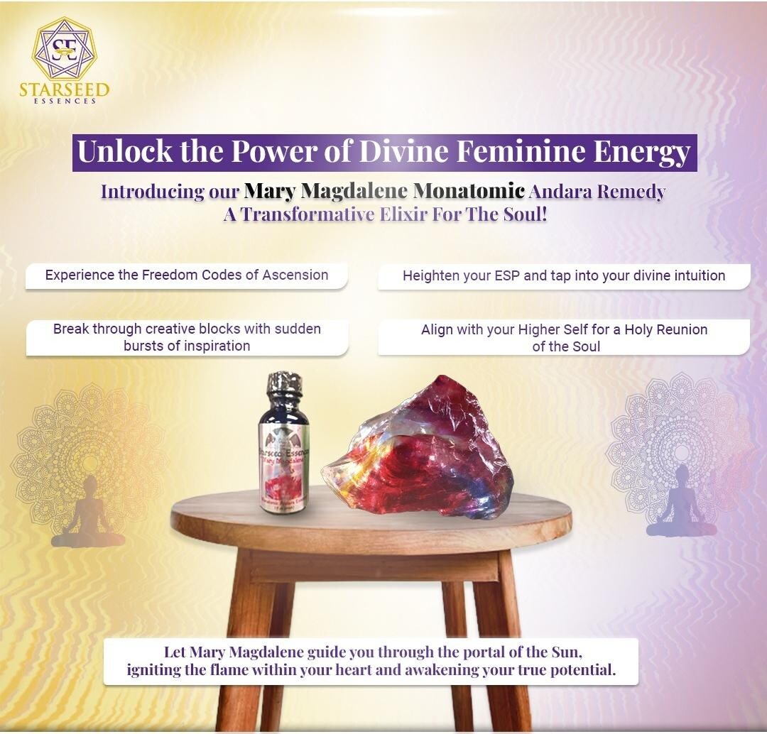 Mary Magdalene Monatomic Crystal Andara Elixir - Etsy
