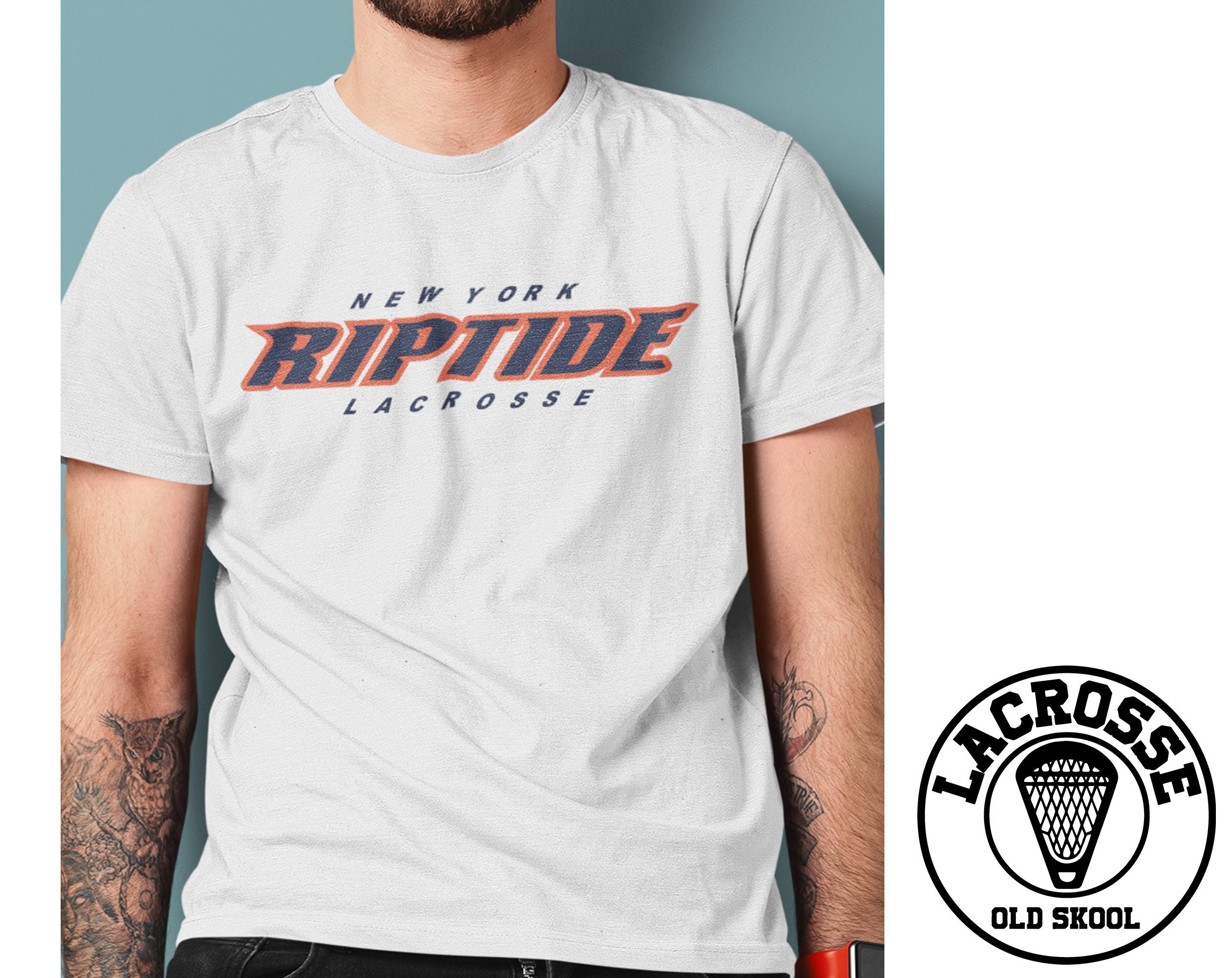 NEW YORK RIPTIDE Unisex T-Shirt Lacrosse Lax Mll Pll Nll | Etsy