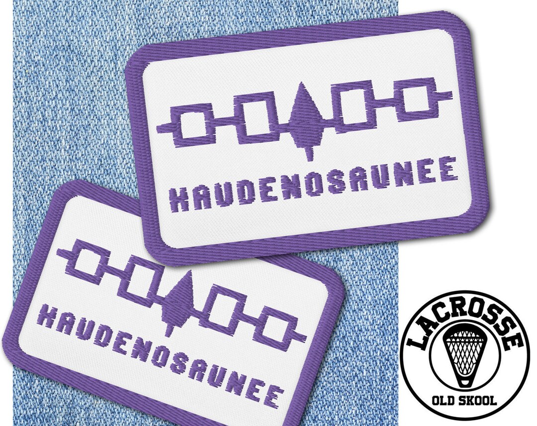 HAUDENOSAUNEE LACROSSE Patch - Vintage Embroidered Lax Native Pll ...