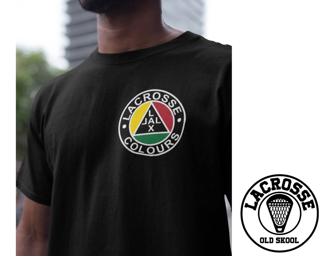 PLAY LACROSSE NATION Camiseta Unisex Old School Lax Colors Vintage 90's ...