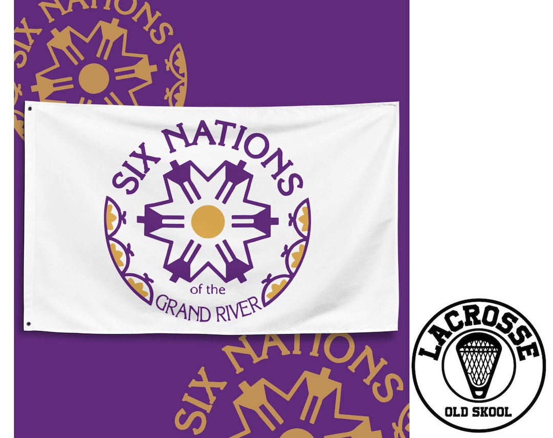 6 NATIONS of the GRAND RIVER Wall Flag - Unisex Men Woman Mohawk Cayuga ...