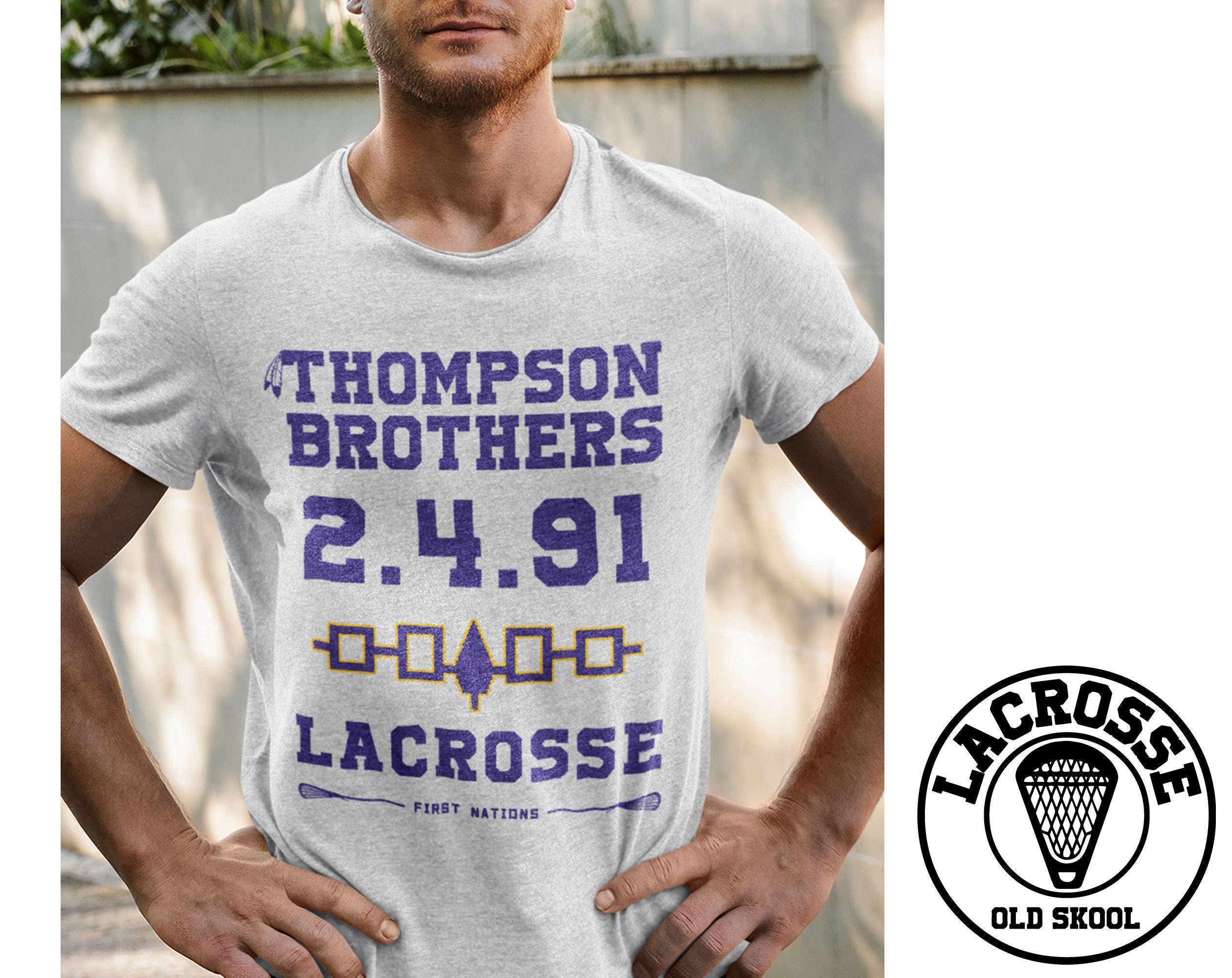 THOMPSON BROTHERS LACROSSE Unisex T-shirt Lax Native Mll Pll - Etsy