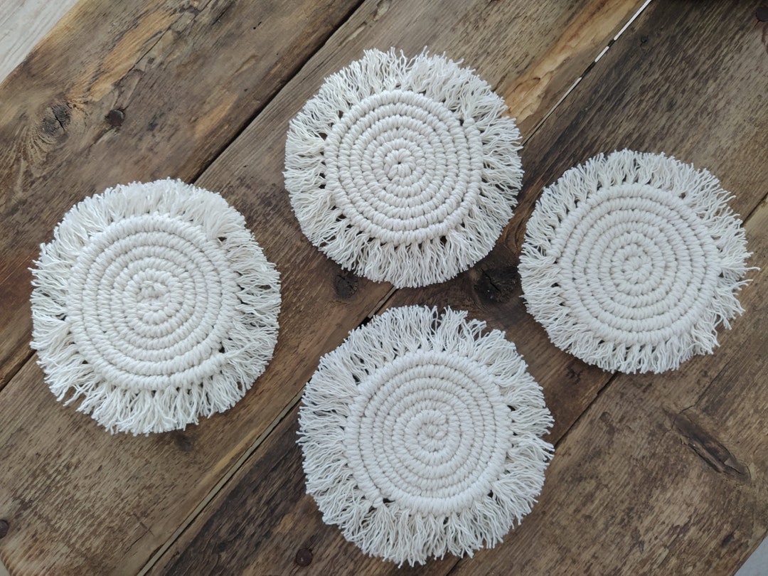 Macramé Coasters - Etsy