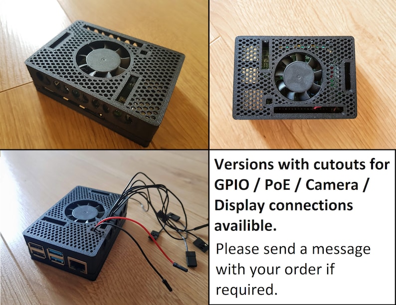 Raspberry Pi 4 Pi4 PoE Hat Case Power over Ethernet Box Mount | Etsy