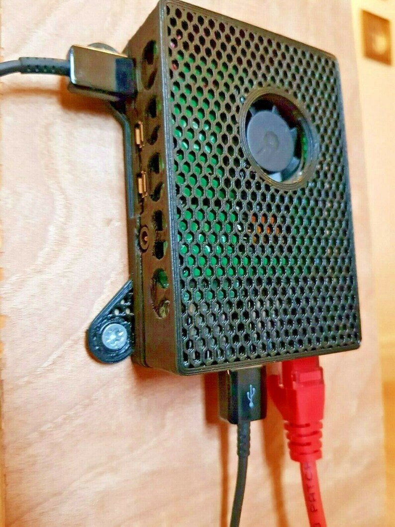 Raspberry Pi 4 Pi4 Poe Hat Case Power Over Ethernet Box Mount VESA ...