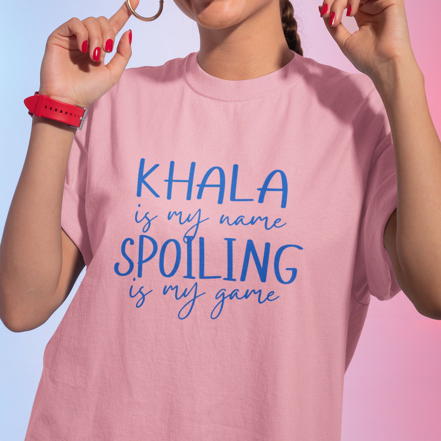 Auntie is My Name Spoiling is My Game Shirt | Khala Shirt | Best Khala ...