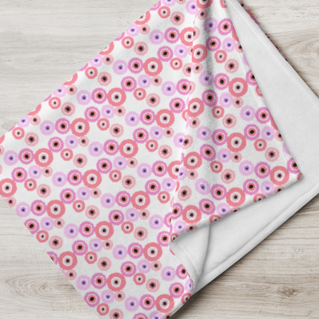 Pink Evil Eye Baby Blanket | Baby Girl Receiving Swaddle Wrap | Arab ...