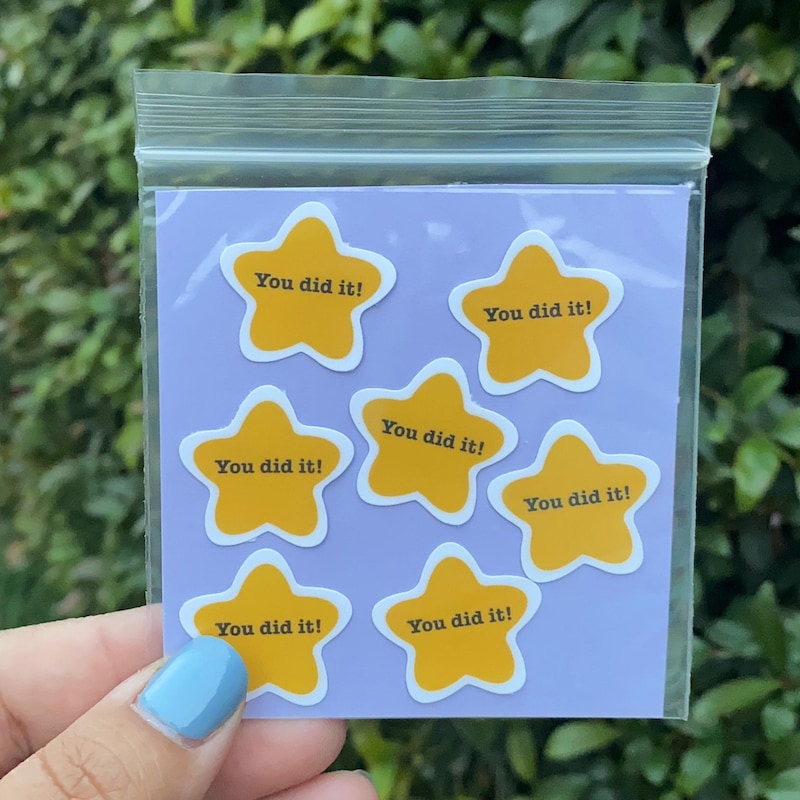 You Did It Gold Star - Etsy